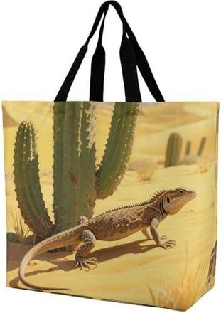 Generic Cactus Sac Courses D&eacute;contract&eacute; Tote Bag L&eacute;ger Sac Fourre Tout Pour Gym Plage Voyage