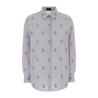 Etro Besticktes Popelinehemd - - Blouses & Shirts - Damen - Mehrfarbig - L