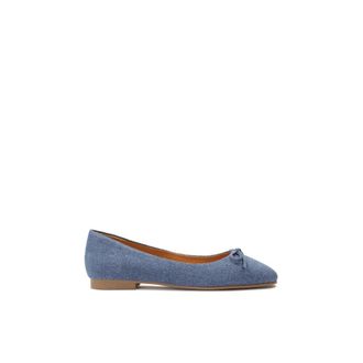 Kazar Denim-Ballerinas mit Schleife - - Shoes - Damen - Blau - 37 EU