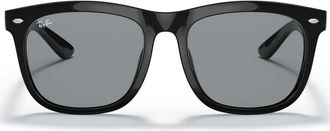 Ray-Ban Sonnenbrille mit Logo - Schwarz