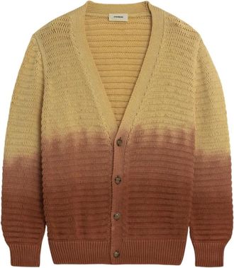 A Paper Kid Homme, Pulls, Multicolore, Taille: L Textured V-Neck Cardigan