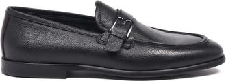 Baldinini Mocassin en cuir grain&eacute; - Homme - Chaussures - Noir - Taille: 43 EU
