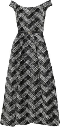 Elie Saab robe à épaule dénudées - Noir