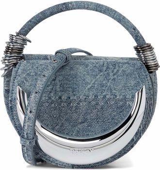 Replay Damen FW3003 Handtasche, 0796 MEDIUM Denim