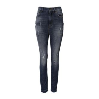 Dolce & Gabbana Blaue High-Waisted Skinny Denim Jeans - - Jeans - Damen - Blau - S