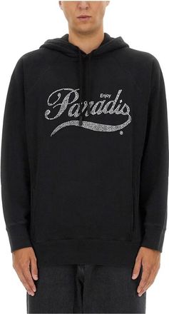 3.Paradis Homme, Sweatshirts et sweats &agrave; capuche, Noir, Taille: L Pull &agrave; Capuche