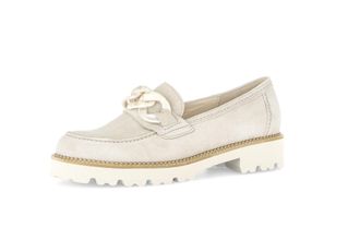 Gabor Damen Slipper, Frauen Slip On,Best Fitting,Loafer,College Schuhe,Businessschuhe,Slip-ons,Mokassins,Halbschuhe,leinen (Natur),38.5 EU / 5.5 UK