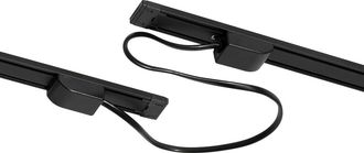 QAZQA Stromschienenverbinder schwarz 1-phasig - Magnetic I Wohnzimmer I Schlafzimmer - L&auml;nglich - LED geeignet