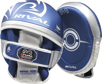 Rival Boxing RPM100 Professionelle Stanzhandschuhe - vorgebogenes, ergonomisches Design, abgewinkelte Klettverschluss-Handgelenkschlaufe und weiches Innenfu