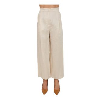 Max Mara Damen, Hosen, Beige, LGr&ouml;&szlig;e