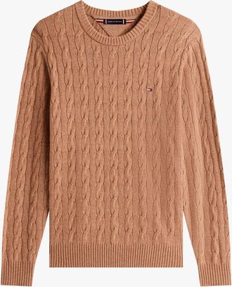 Tommy Hilfiger Pull col rond en laine m&eacute;lang&eacute;e
