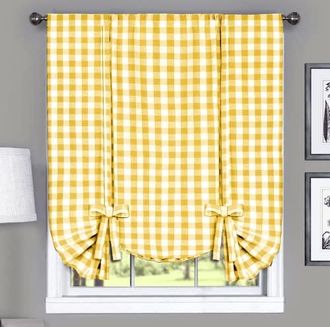 Achim Home Furnishings Buffalo Raffhalter, kariert, 42 x 63 cm, Gelb