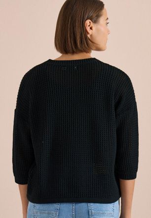 Cecil Strickpullover im Crochet-Look/moderner Sommerstrick