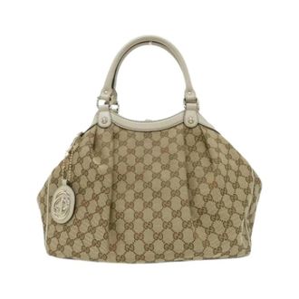 Gucci Pre-owned Vintage Canvas Handbag - - Pre-owned - Damen - Beige - ONE SIZE