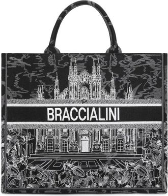 Braccialini unisex, Sacs, Noir, Taille: ONE Size Queen Large Tote Bag