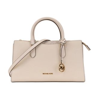 Michael Kors Umh&auml;ngetasche aus Leder - - Bags - Damen - Beige - ONE SIZE