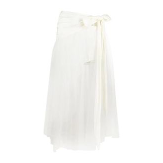 Philosophy di Lorenzo Serafini Femme, Jupes, Blanc, Taille: 34 FR Midi Skirts