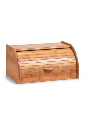 ZELLER PRESENT Brotkasten, Natur, Holz, Bambus, 40x26x20 cm, lebensmittelecht, nachhaltig, nachwachsender Rohstoff, K&uuml;chenzubeh&ouml;r, Brotk&auml;sten & -K&ouml;rbe