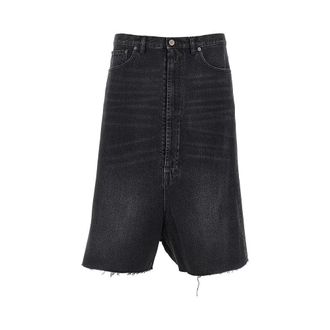 Maison Margiela Denim shorts with dropped crotch Man 30