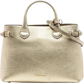 Burberry Sac cabas Banner Pre-owned - Femme - Pre-owned - Jaune - Taille: ONE Size