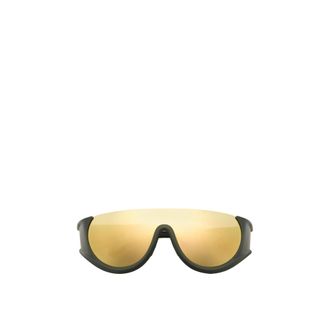 Moncler Moncler Pulser Wraparound Sunglasses, Unisex, Gray, Size: 31