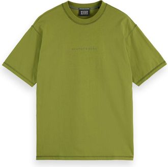 Scotch & Soda Seasonal Core T-Shirt mit lockerer Passform, Calla Green 300, XL