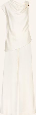 HUGO BOSS Jumpsuit Danjini Aus Satin weiss