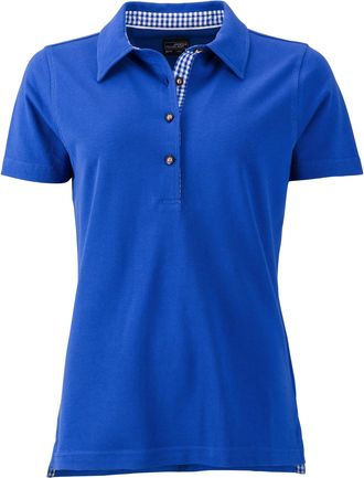 James & Nicholson Damen Regular Fit Poloshirt Ladies Traditional Polo JN715 ryryw, Gr. 42 (Herstellergröße: XXL), Blau (Royal/Royal-White)
