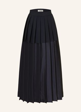 Sandro Sandro Plisseerock Im Materialmix blau