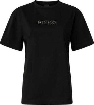 Pinko Pinko, Femme, Tops, Noir, Taille: 36 FR Strepitoso T-Shirt