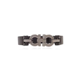 Ferragamo Lederarmband - - Accessories - Herren - Braun - ONE SIZE