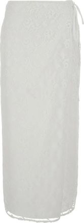 Msgm Msgm, Femme, Jupes, Blanc, Taille: 38 FR Maxi Skirt