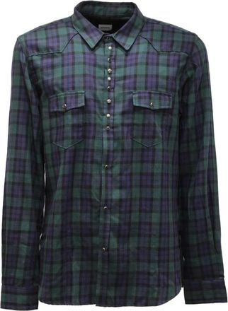 Officina36 Homme, Chemises, Vert, Taille: XL Ituna Texana
