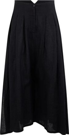 Fabiana Filippi Femme, Jupes, Noir, Taille: 40 FR Pantalon Jupe en Lin