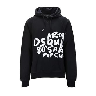Dsquared2 Kapuzen-Sweatshirt aus Baumwolle mit Kordelzug - - Sweatshirts & Hoodies - Herren - Schwarzk - M