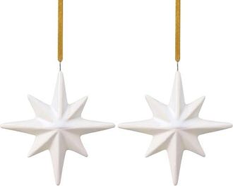 like. by Villeroy & Boch Winter Glow Ornament Stern, 9x2,5x9,5 cm (Packung mit 2)