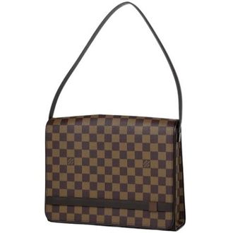 Louis Vuitton Sac bandouli&egrave;re Damier en toile Pre-owned - Femme - Pre-owned - Brun - Taille: ONE Size