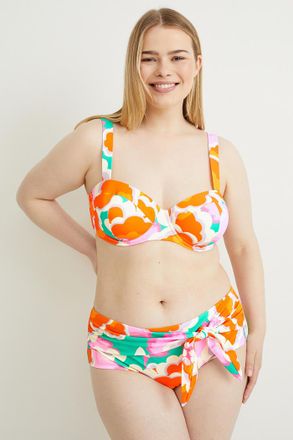C&A Haut de bikini avec armatures-ampliforme-LYCRA XTRA LIFE, Orange, Taille: 115 E
