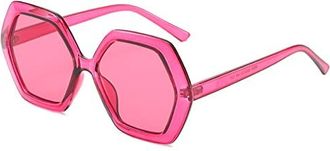 Generic 2025 designer rétro hommes et femmes lunettes de soleil à grand cadre, pare-soleil de vacances en plein air (couleur : F, taille : moyen), F, Taille u