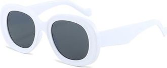 Generic Lunettes De Soleil Vacances &Agrave; Monture Large For Hommes Et Femmes, Id&eacute;ales For Les D&eacute;placements Quotidiens La Conduite(White)