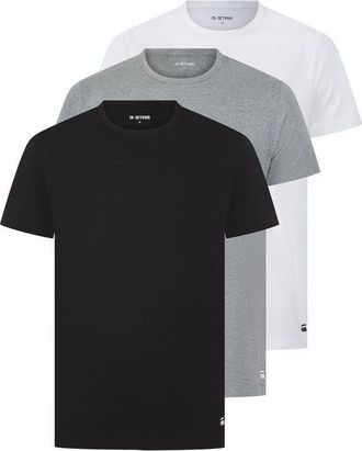 G-Star T-Shirt COVE, T-SHIRTS 3 PACK CREW (Packung, 3-tlg) Regular Fit in Rundhalsform
