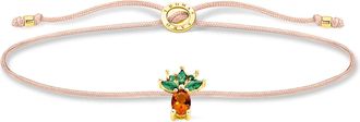 Thomas Sabo Damen Armband Gold Little Secret Ananas 925 Sterlingsilber LS129-472-7-L20V