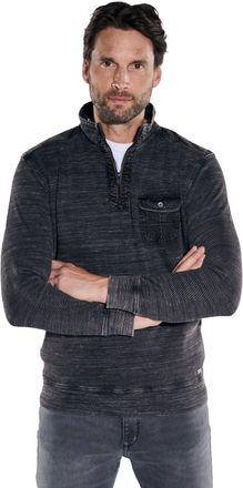 Engbers Herren Herren Sweatshirt strukturiert, Schwarz, 37757, Schwarz in Gr&ouml;&szlig;e XXL