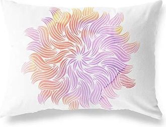 Bonamaison Le Jardin du Lin Dekorativer Kissenbezug, Polyester, mehrfarbig, 35 x 50 cm