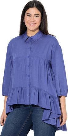 Ulla Popken Damen große Größen Übergrößen Plus Size Tunikabluse mit Hemdkragen