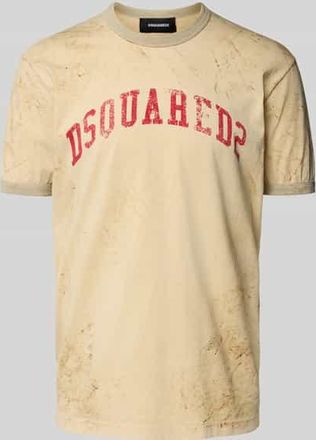Dsquared2 T-Shirt mit gerippten Abschlüssen