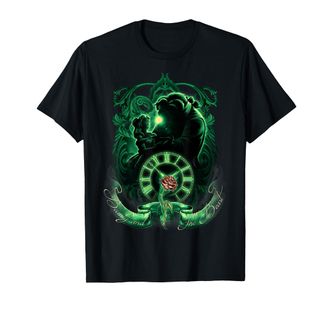 Disney Beauty & The Beast Glow Airbrush Art Graphic T-Shirt T-Shirt
