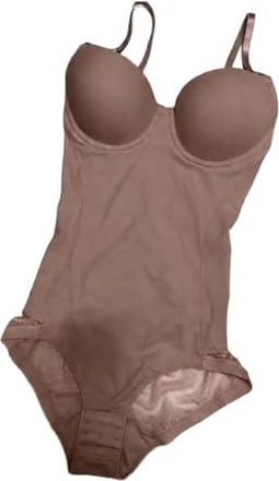 Generic YUJIEBB Body post-partum avec soutien-gorge Edition Sl Dentelle Body aper Sous-v&ecirc;tements Femme Hiver Faion, marron, 3XL