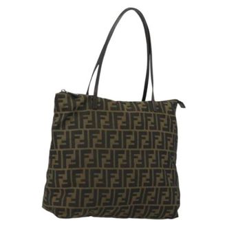 Fendi unisex, Pre-owned, Brun, Taille: ONE Size Sac cabas Pre-owned en toile