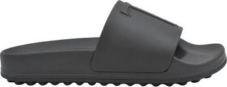 Tod's Matte Black Slip-On Slides With Textured Sole - Gr. 36 (EU) - in Grau
